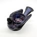 Boyd Art Glass Salt Cellar, Bird and Berry, Amethyst Black Glass - Etsy
