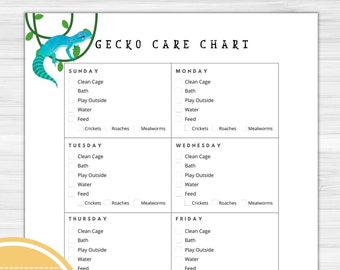 Leopard Gecko Chart - Etsy Singapore
