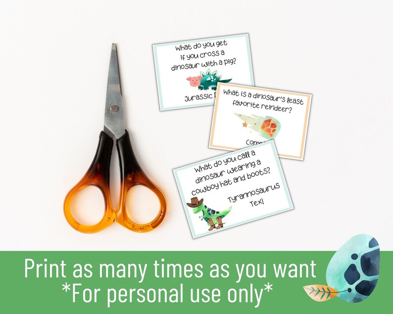 Dinosaur Lunch Box Joke Cards Printable Digital Download - Etsy