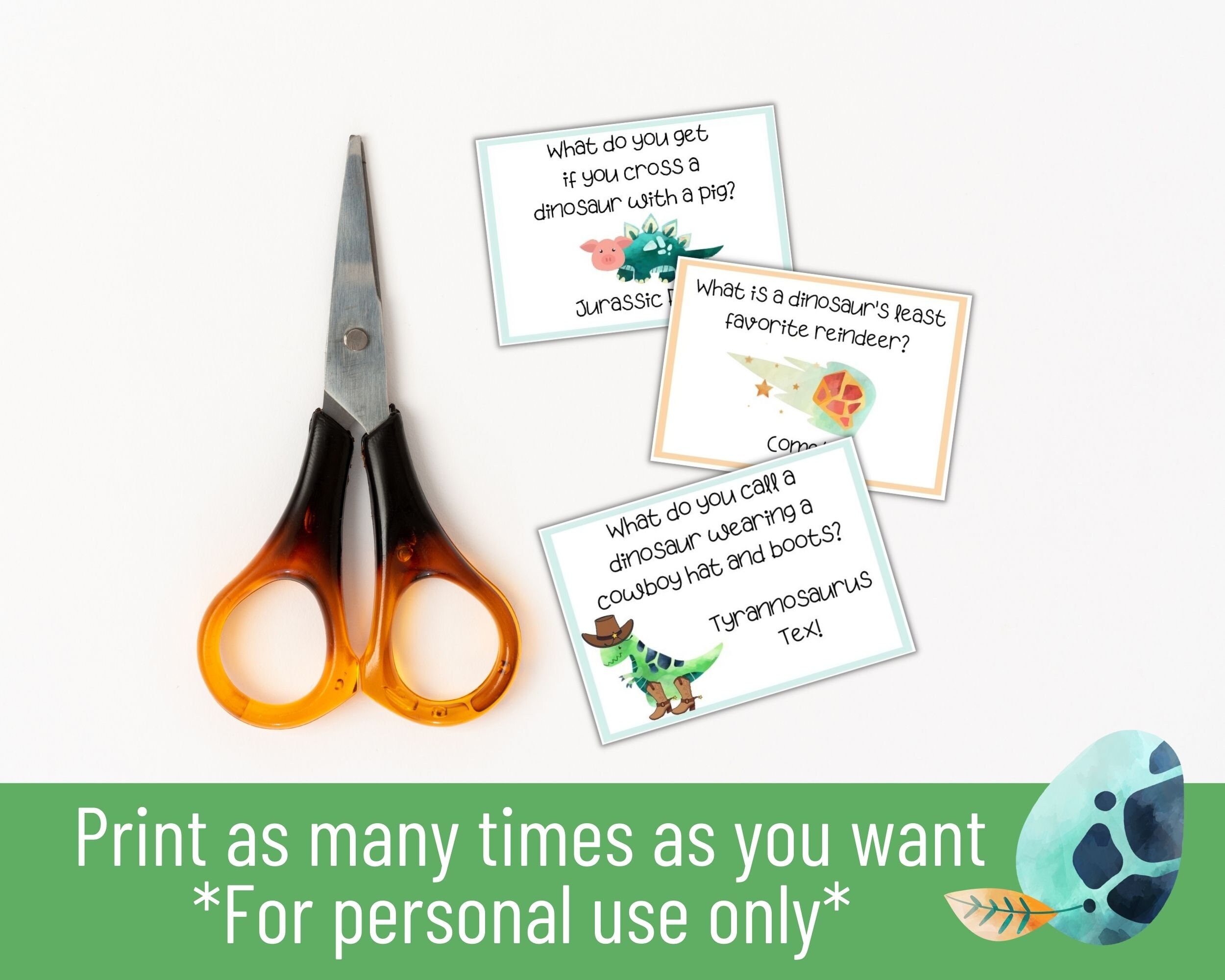 Dinosaur Lunch Box Joke Cards Printable, Digital Download - Etsy