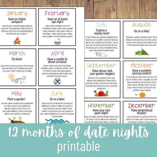 Date Night Printable - Etsy