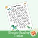 Printable Dinosaur Reward Coupons and Reading Tracker Bundle, Instant ...