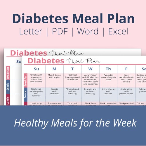 Diabetic Food Grocery List - Etsy