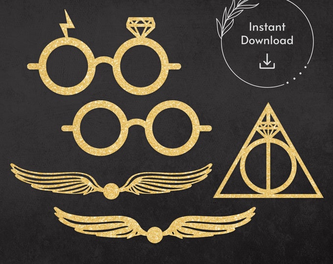 Magic Wizardry Characters Clipart Bundle Set of 25 High Quality Png Svg ...