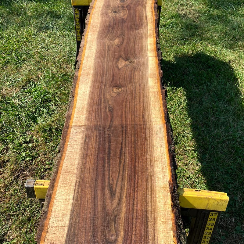Wood Slab Desk - Etsy