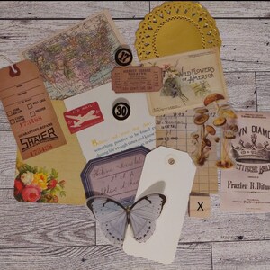 40 Pieces Junk Journal Ephemera Mystery Grab Bag Junk - Etsy