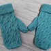 Staggered Cable Mittens - Knitting Pattern - Gloves - Etsy