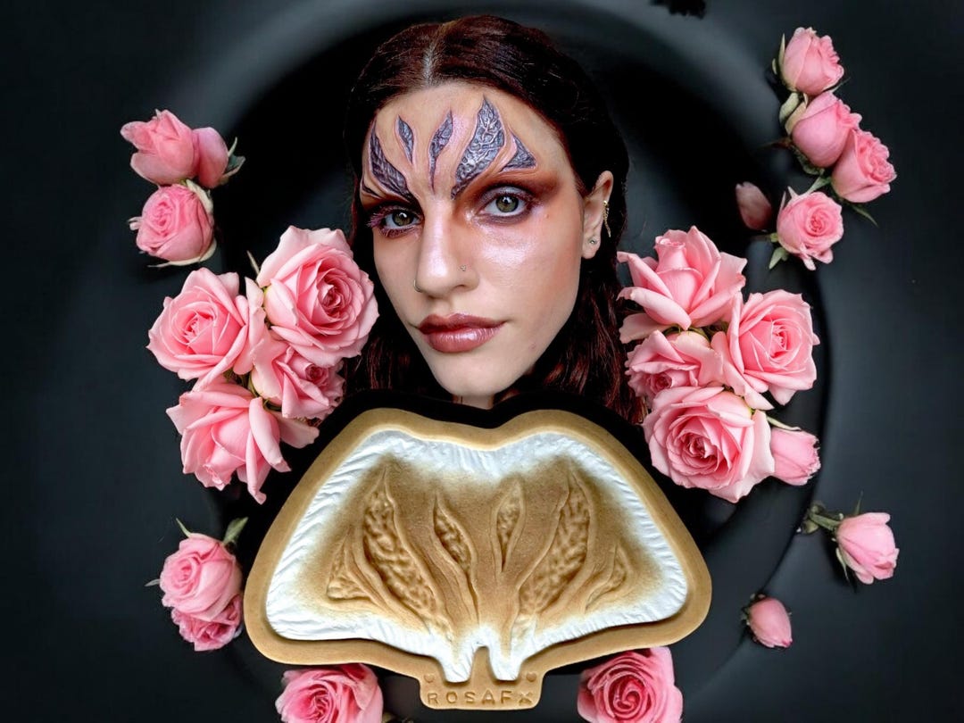 Leaf, Alien, Elf, Mermaid Forehead Prosthetics: Silicone SFX Makeup ...