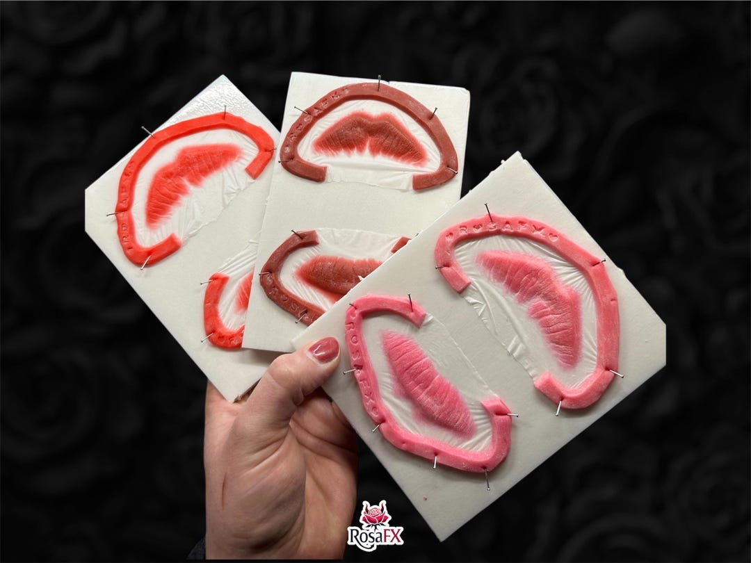 Realistic Silicone Lip Fillers Prosthetics: Silicone SFX Makeup, Latex ...