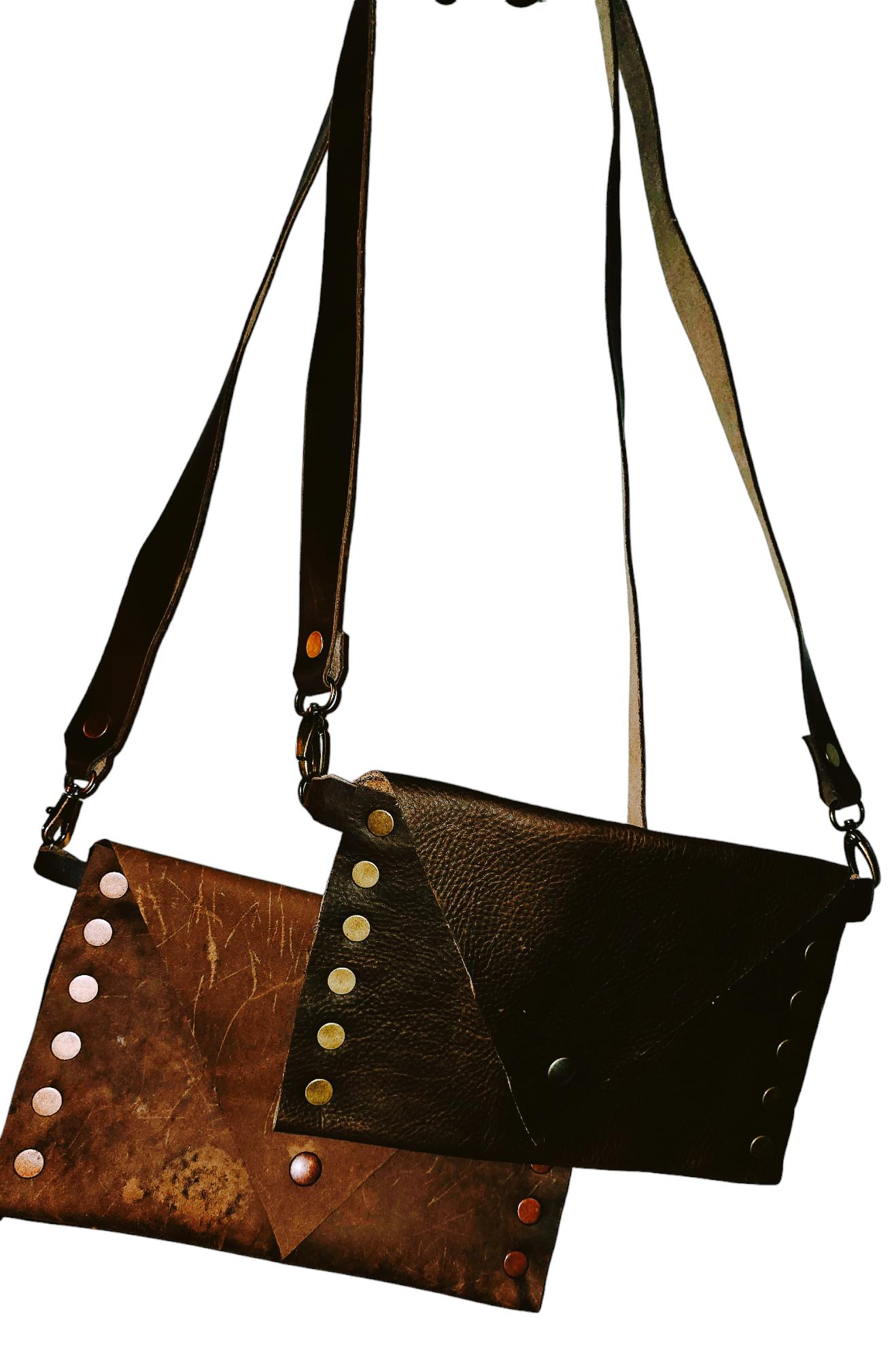 Handmade Leather Mini Crossbody/ Genuine Kodiak Leather/ Genuine Veg ...