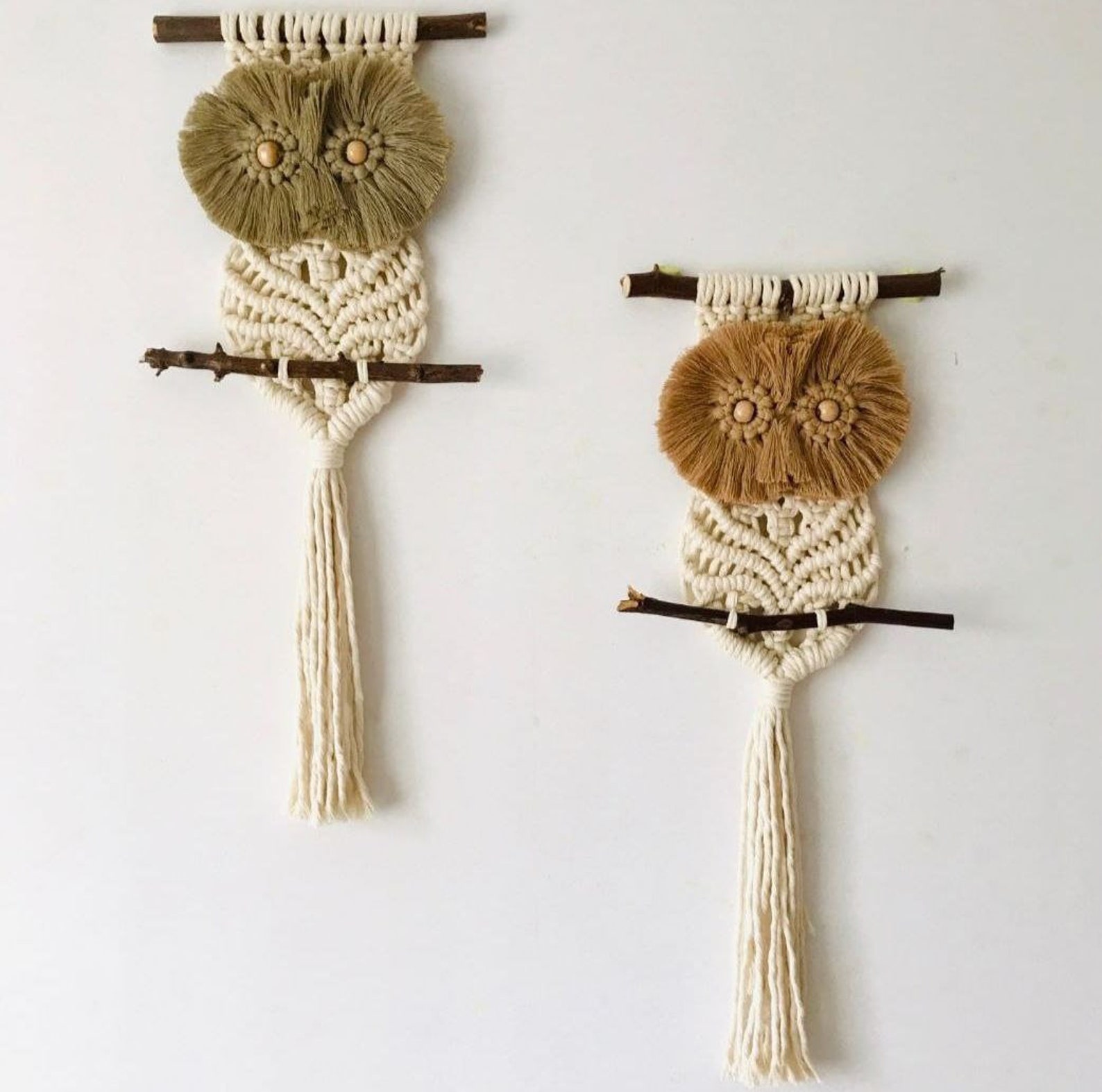 Macrame Owl Hanging Macrame Wall Hanging Owl Decor Macrame - Etsy