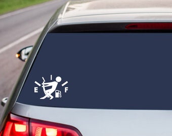 Empty Gas Tank Girl Vinyl Window Car Decal 6.5 X 5 Inches - Etsy