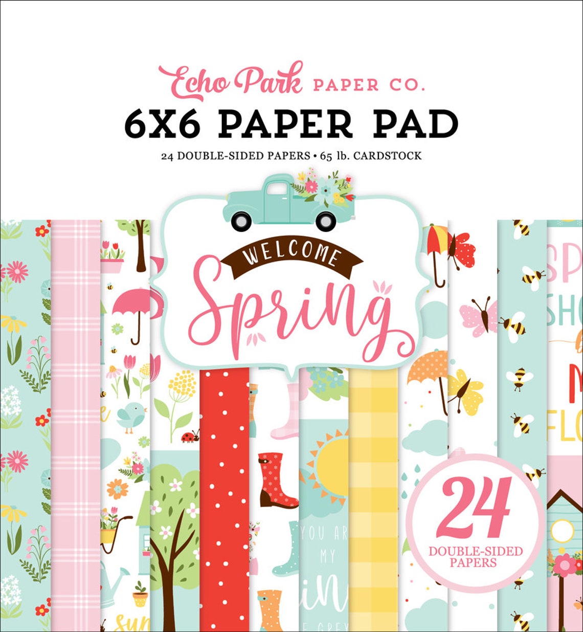 Echo Park Welcome Spring 6 X 6 Paper Pad - Etsy