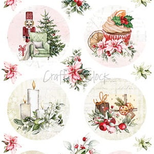 Craft O' Clock 'warm and Peaceful' Christmas Labels Set, Christmas ...
