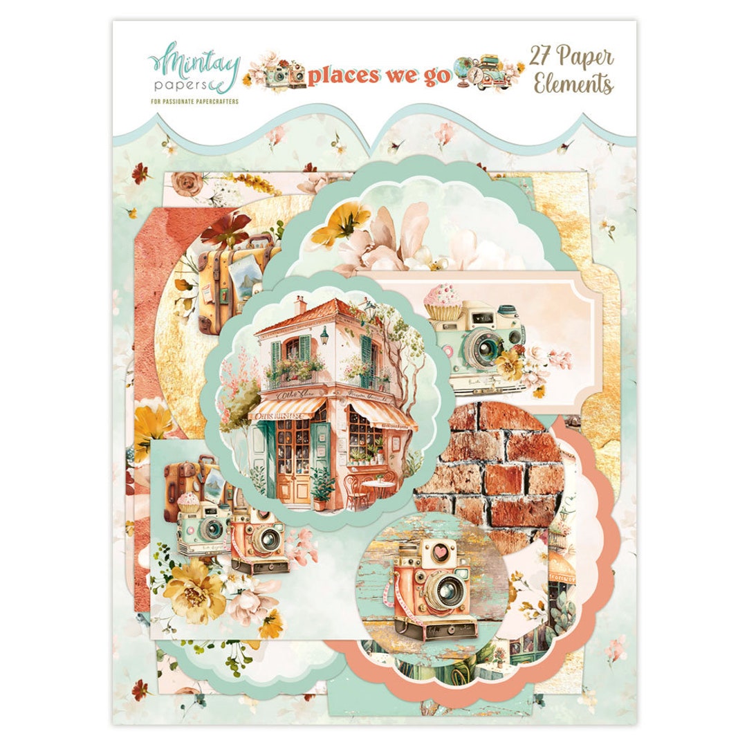 Mintay 'places We Go' MT-PLA-LSCE Paper Elements Pack, Places We Go ...