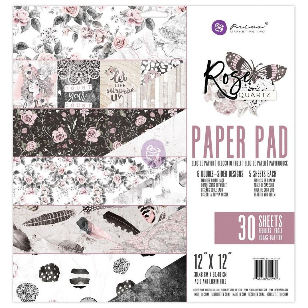 Prima 1212 Rose Quartz Paper Pad, Prima, Prima Papers, Prima Paper Pad ...