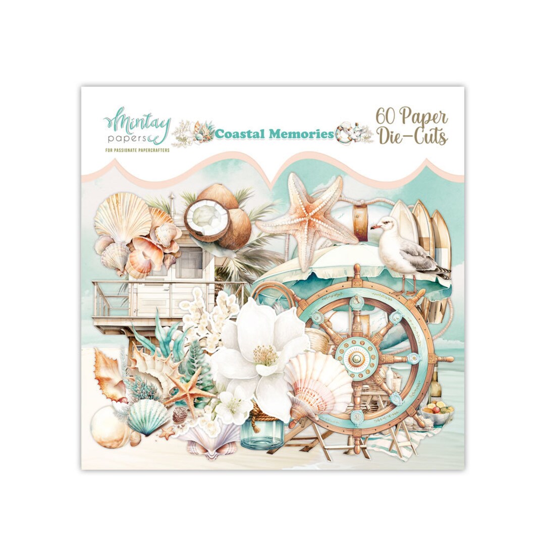 Mintay Paper Die-cuts 'coastal Memories' 60pcs, Mintay Die-cuts ...