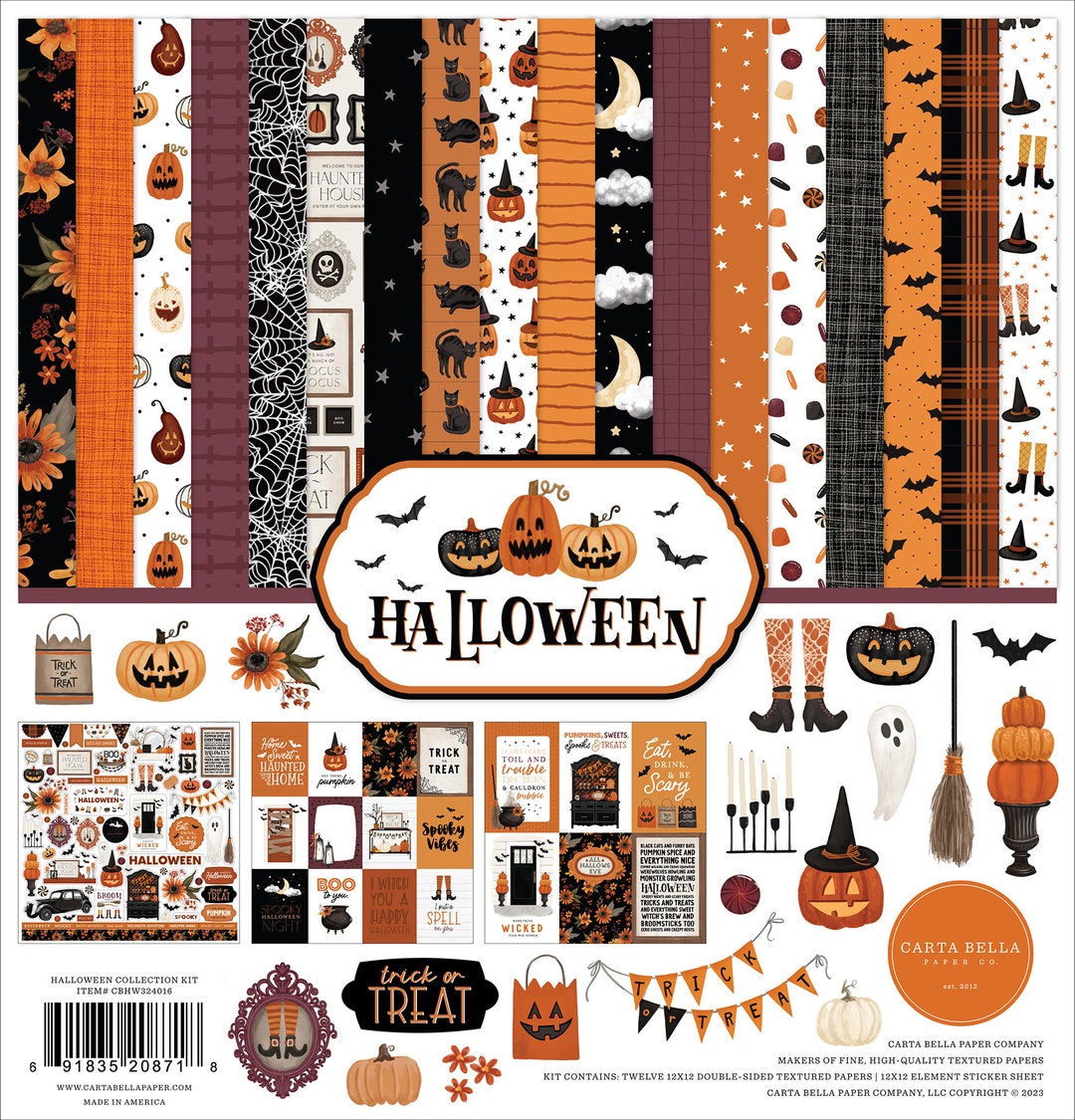 Carta Bella 'halloween' 12 X 12 Collection Kit, , Carta Bella ...
