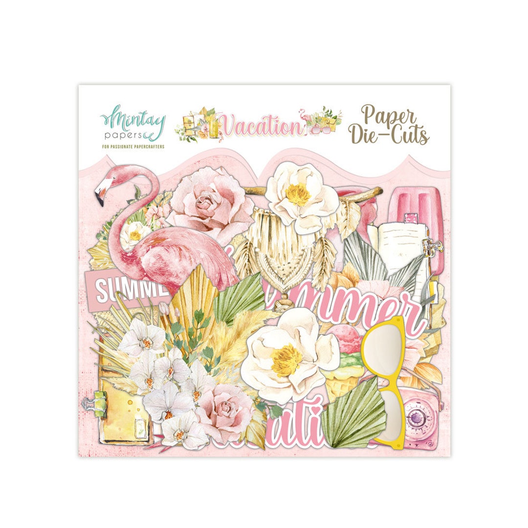 Mintay Paper Die-cuts Vacation 55 Pcs, Mintay Die-cuts, Vacation ...