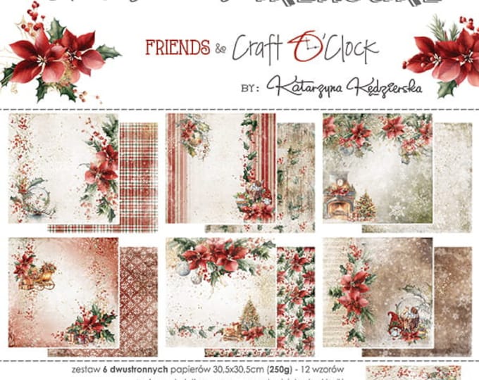 Craft O' Clock 'christmas Treasure' 12 X 12 Papers, Craft O' Clock ...
