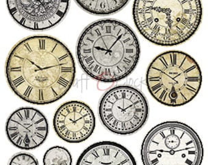 Craft O' Clock BASIC Cardboard Die-cuts 01 CLOCKS, Clock Die Cuts ...