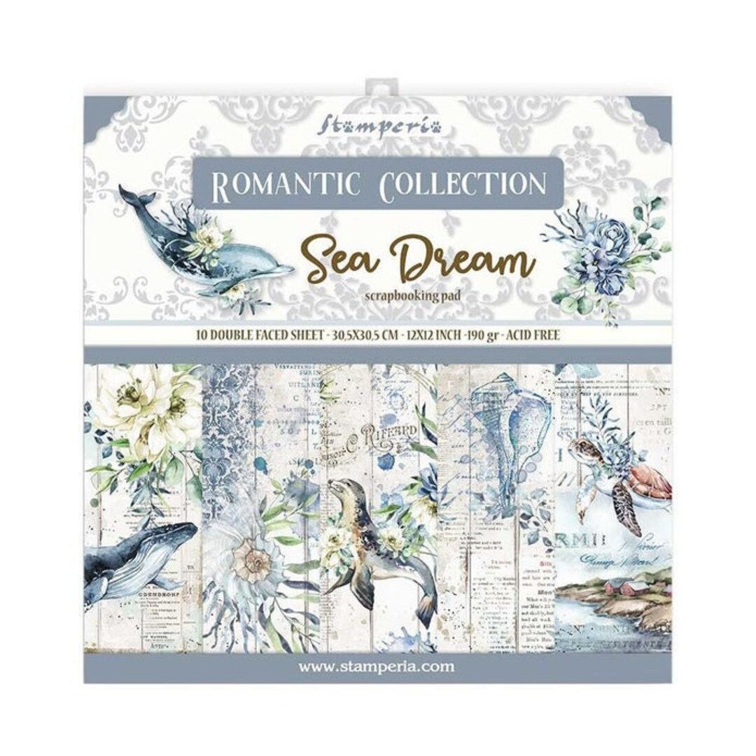 Stamperia Sea Dream 8 X 8 Paper Pad, Stamperia, Stamperia Papers ...