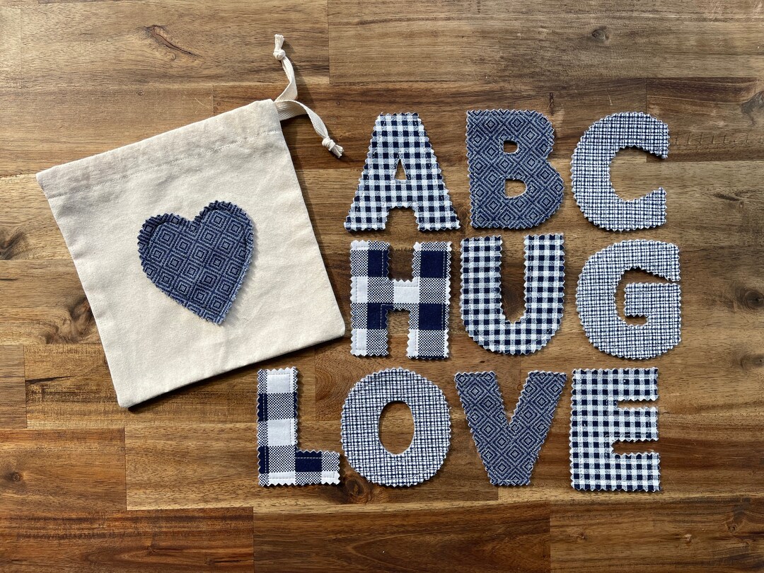 Cotton Fabric Alphabet Letters: Handmade Educational Toy - Etsy