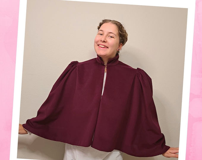 Shoulder Cape/ 19th Century Cloak Cape Capelet Pattern/ Timeless ...
