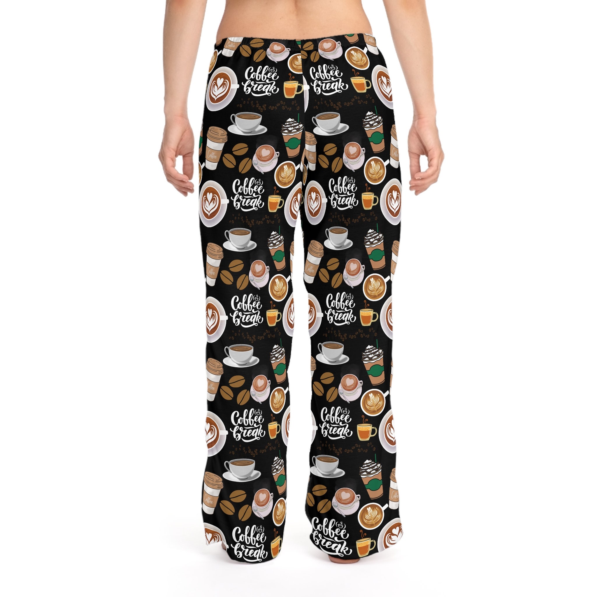 Women's Coffee Pajama Pants Women's Coffee Pajamas Coffee Pj Pants ...