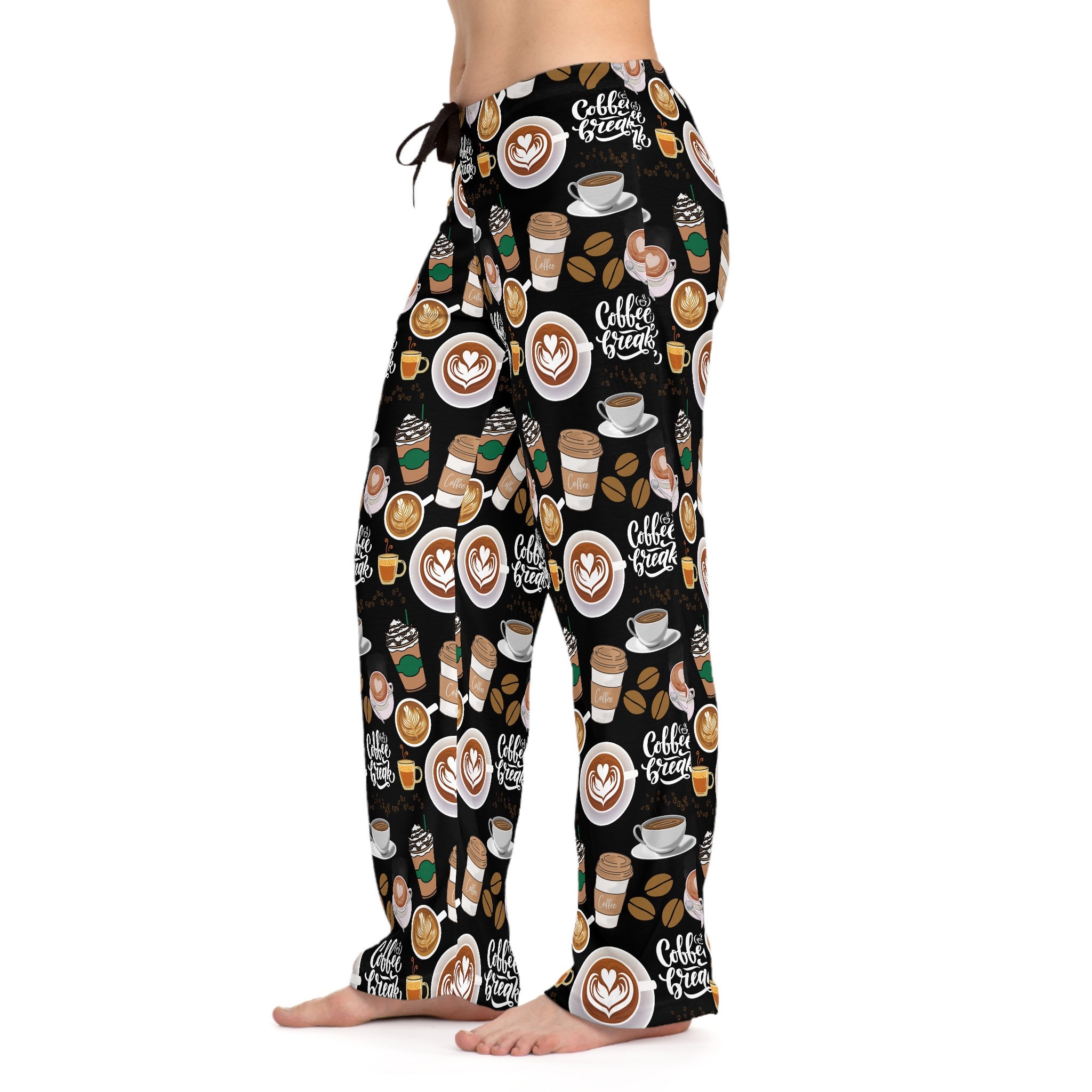 Women's Coffee Pajama Pants Women's Coffee Pajamas Coffee Pj Pants ...