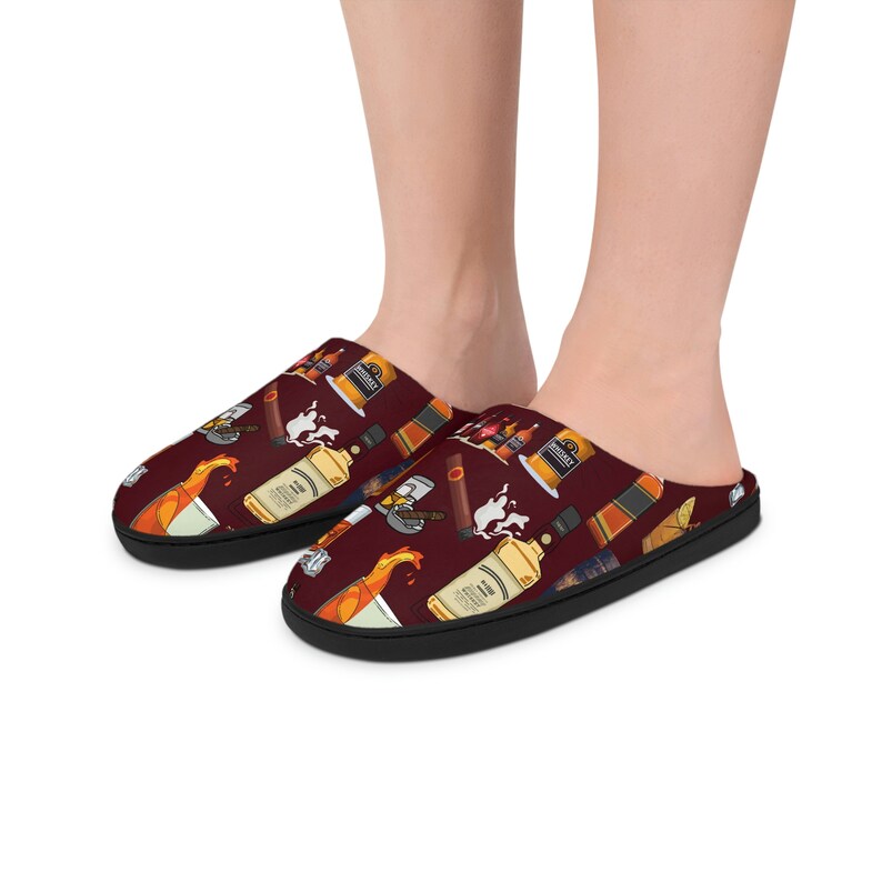 Women's Indoor Slippers Women's Whiskey Slippers - Etsy