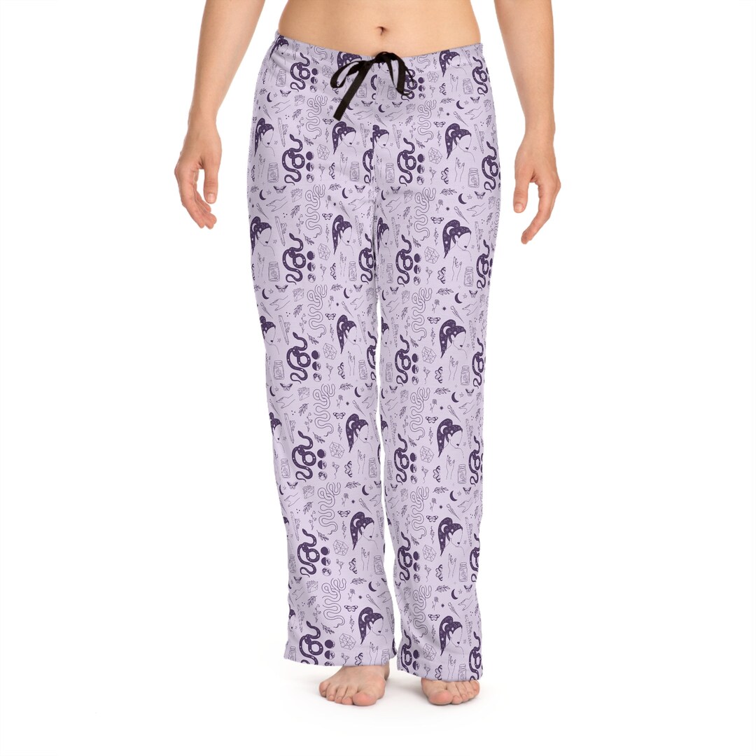 PJ Pants Purple PJ Pants Cottagecore Pajamas Women's PJ Pants Celestial ...