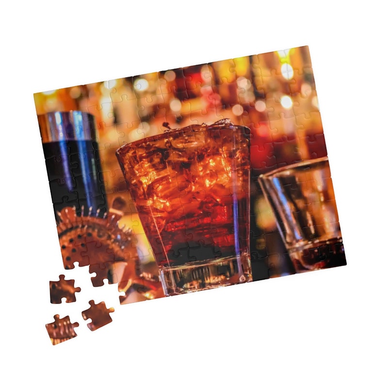 Bar Puzzle Alcohol Puzzle Alcohol Design Whiskey Puzzle - Etsy