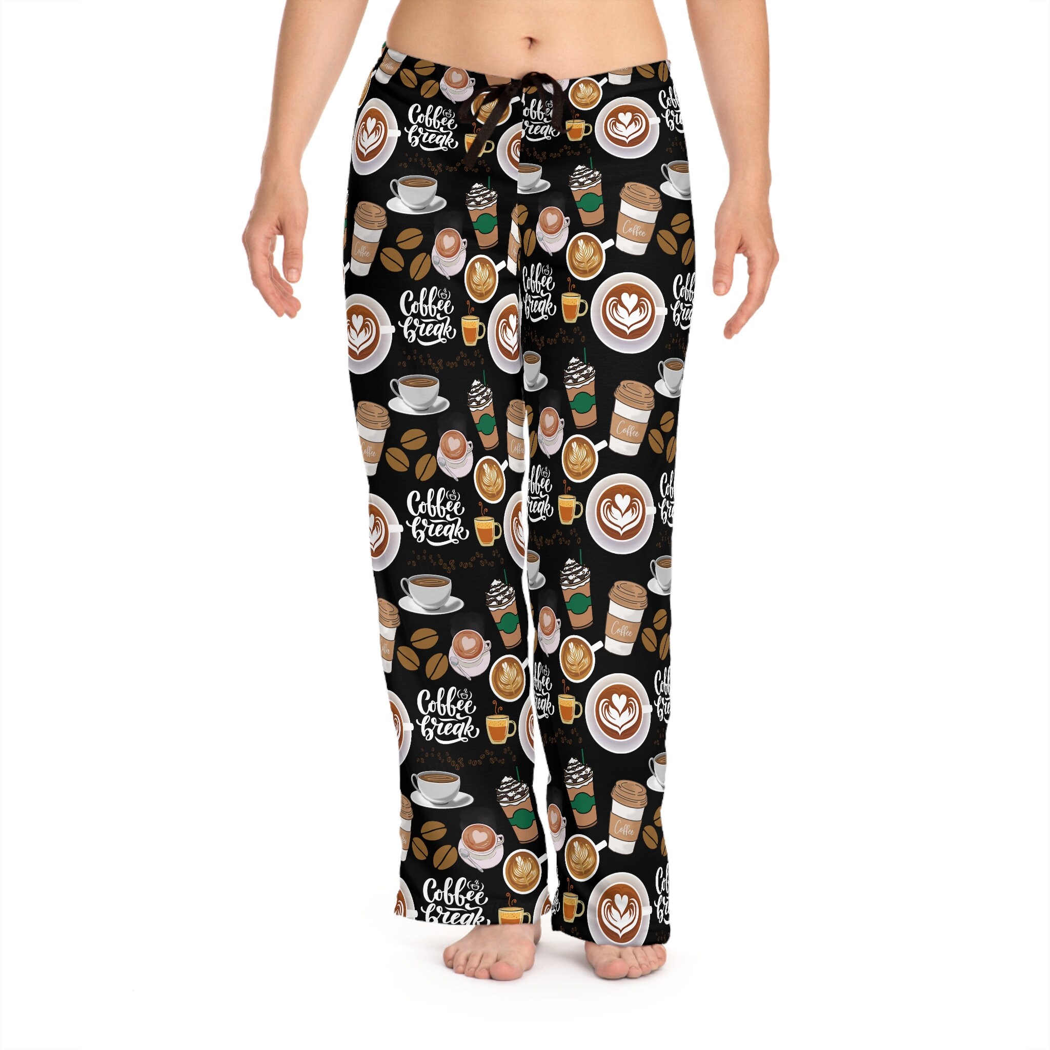 Women's Coffee Pajama Pants Women's Coffee Pajamas Coffee Pj Pants ...