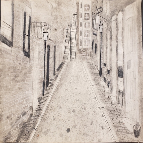 Charcoal Drawings Of Buildings