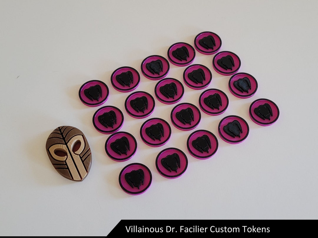Dr Facilier Upgrade Tokens | Villainous Board Game - Etsy