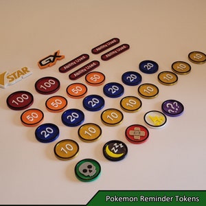 Pokemon TCG Reminder Tokens | Pokemon TCG - Etsy