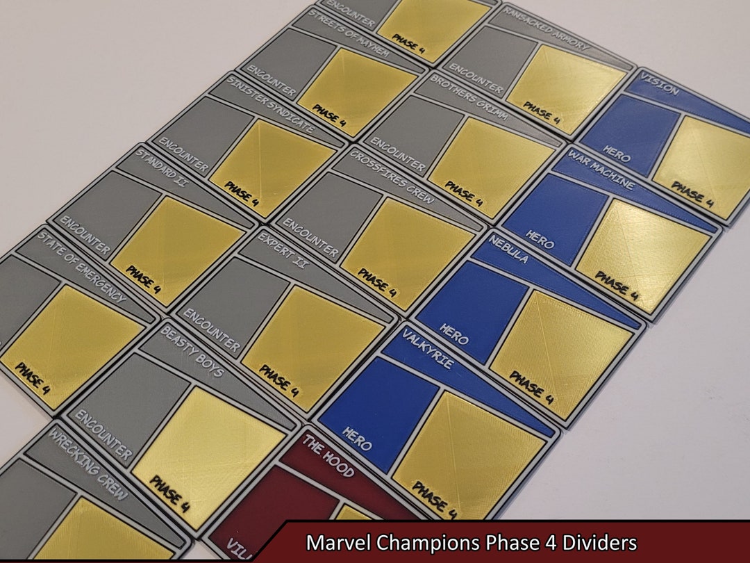 Marvel Champions Phase 4 Game Dividers | Marvel Champions the Card Game ...