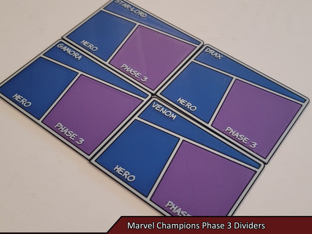 Marvel Champions Phase 3 Game Dividers | Marvel Champions the Card Game ...