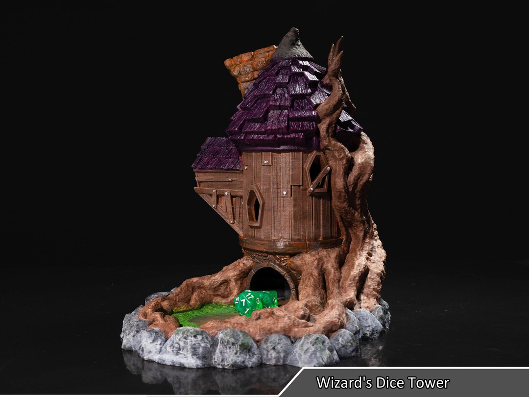 Wizard's Dice Tower | Dungeons and Dragons | Dnd | D&D | RPG Game - Etsy