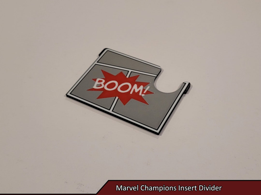 Marvel Champions Insert "boom" Divider | Marvel Champions the Card Game ...