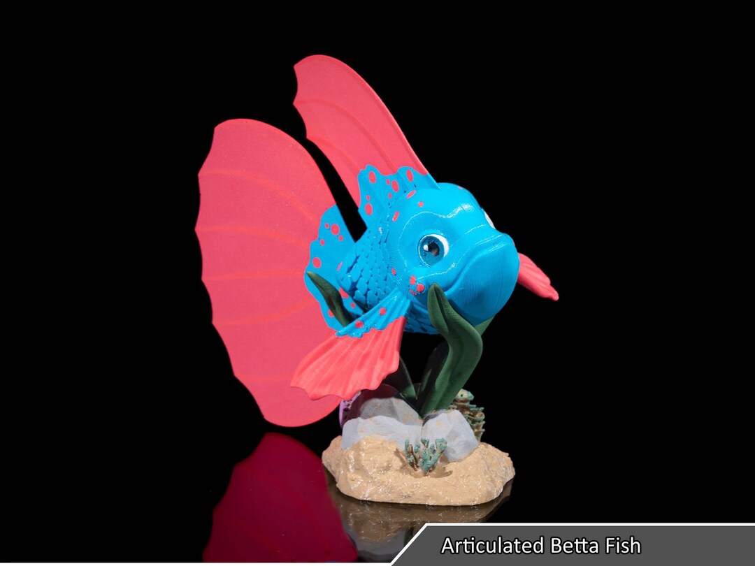 Articulated Betta Fish Fidget Toy - Etsy