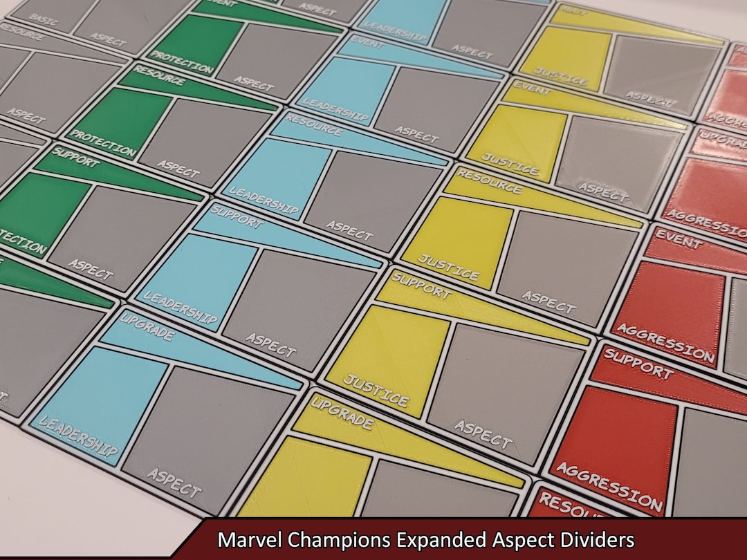 Marvel Champions Game Expanded Aspect Dividers | Marvel Champions the ...