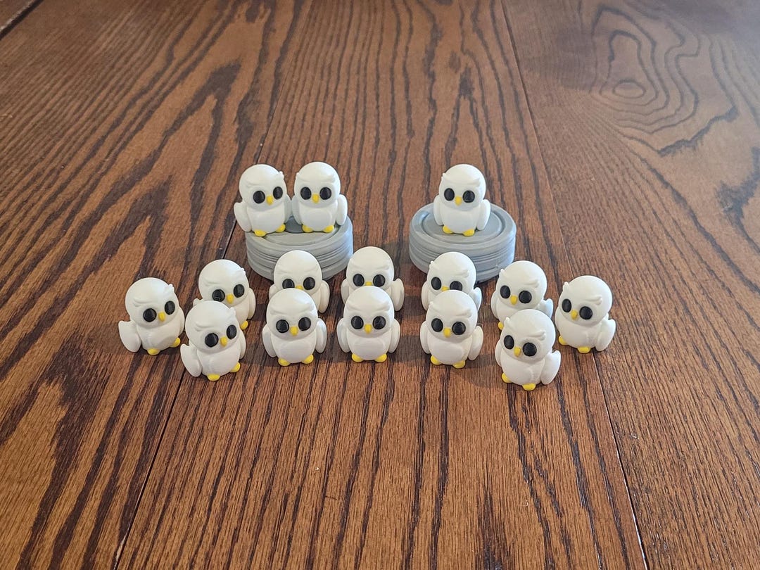 Articulated Baby Snowy Owl | Zou3d | Fidget Toy | Bundle Packs ...