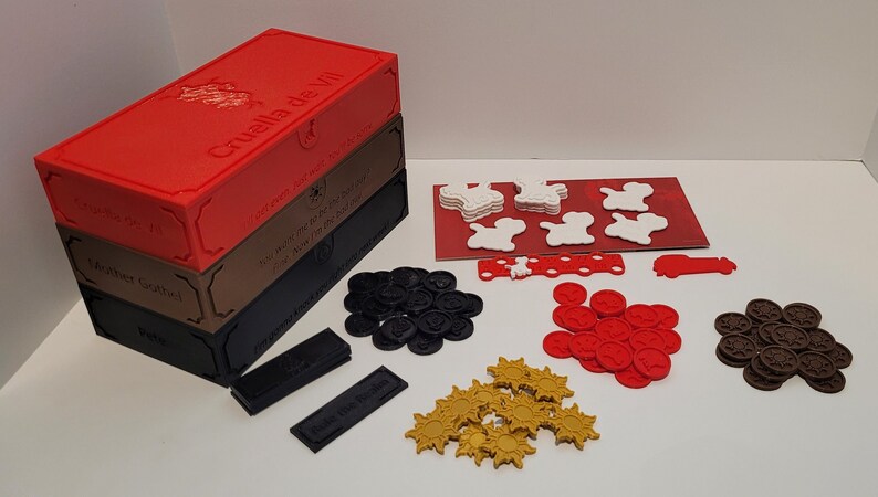 Villainous Character Boxes Complete Set Villainous Board - Etsy