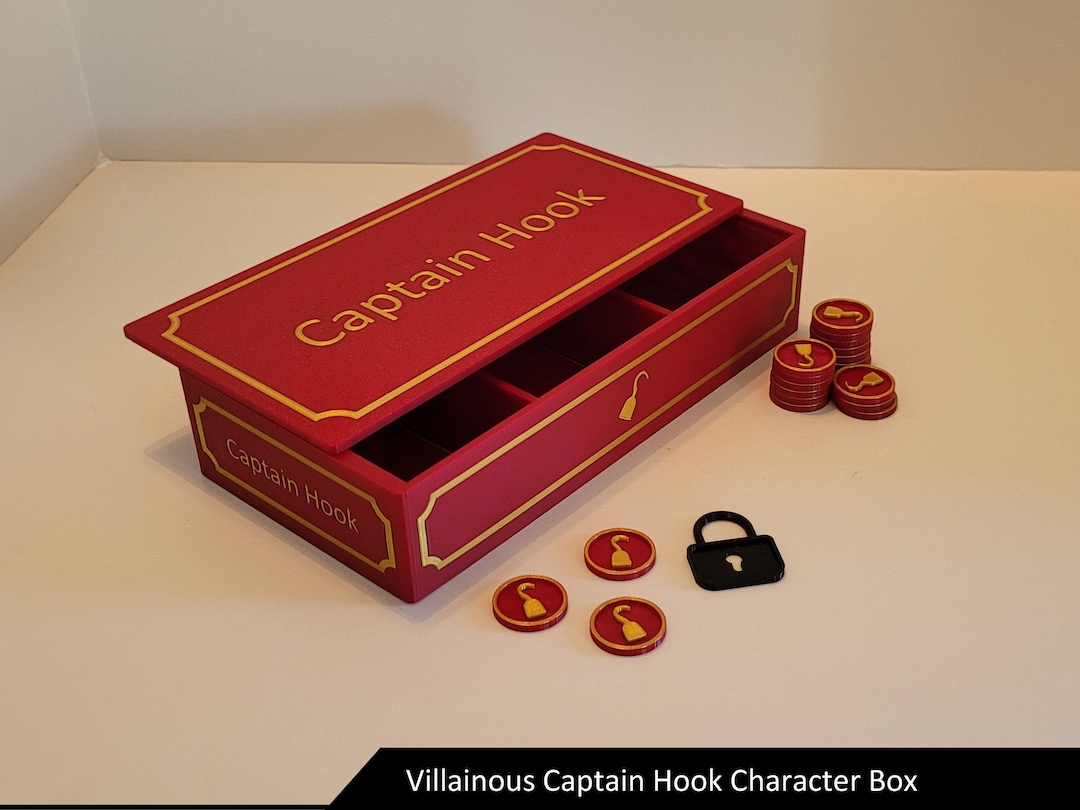 Captain Hook Character Box | Villainous Board Game - Etsy