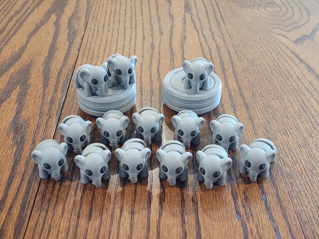 Articulated Baby Gray Elephant | Zou3d | Fidget Toy | Bundle Packs ...