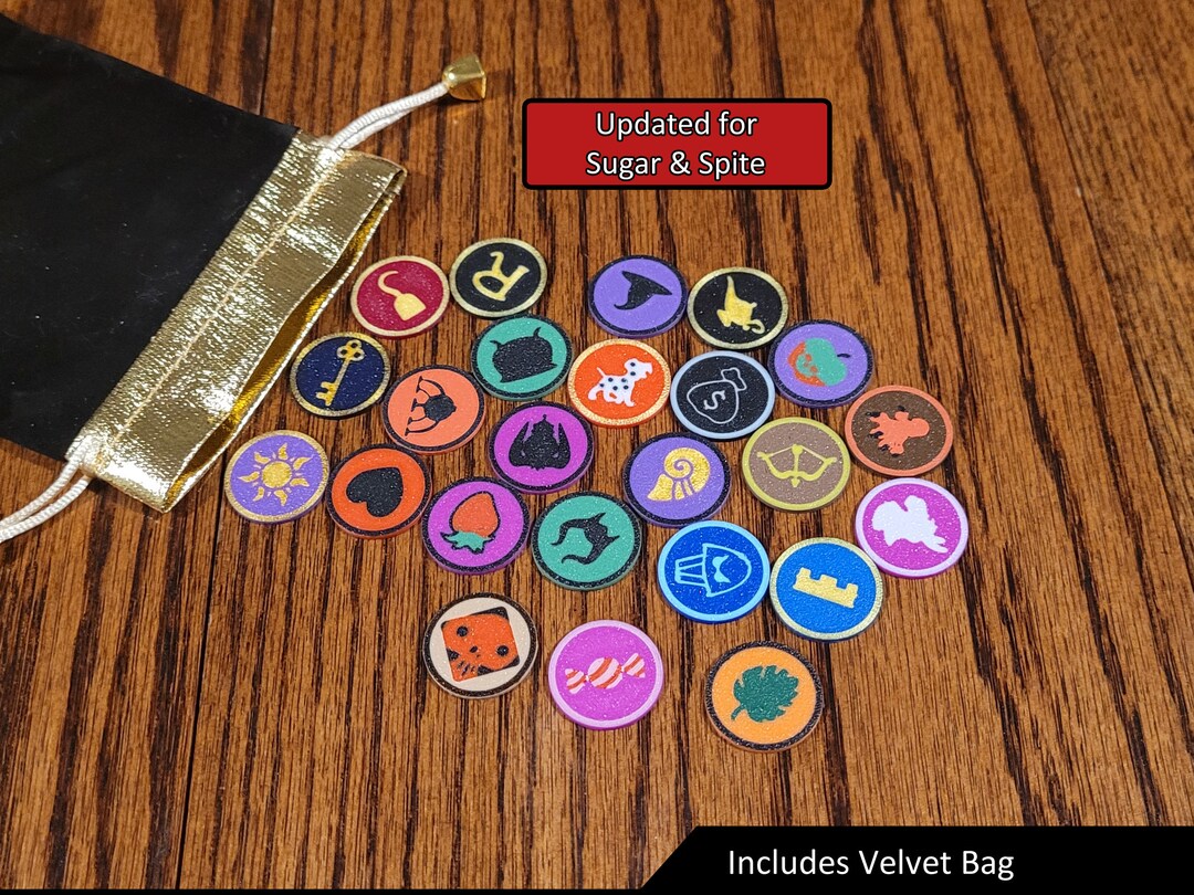 Villainous Random Character Selector Tokens | Villainous Board Game - Etsy