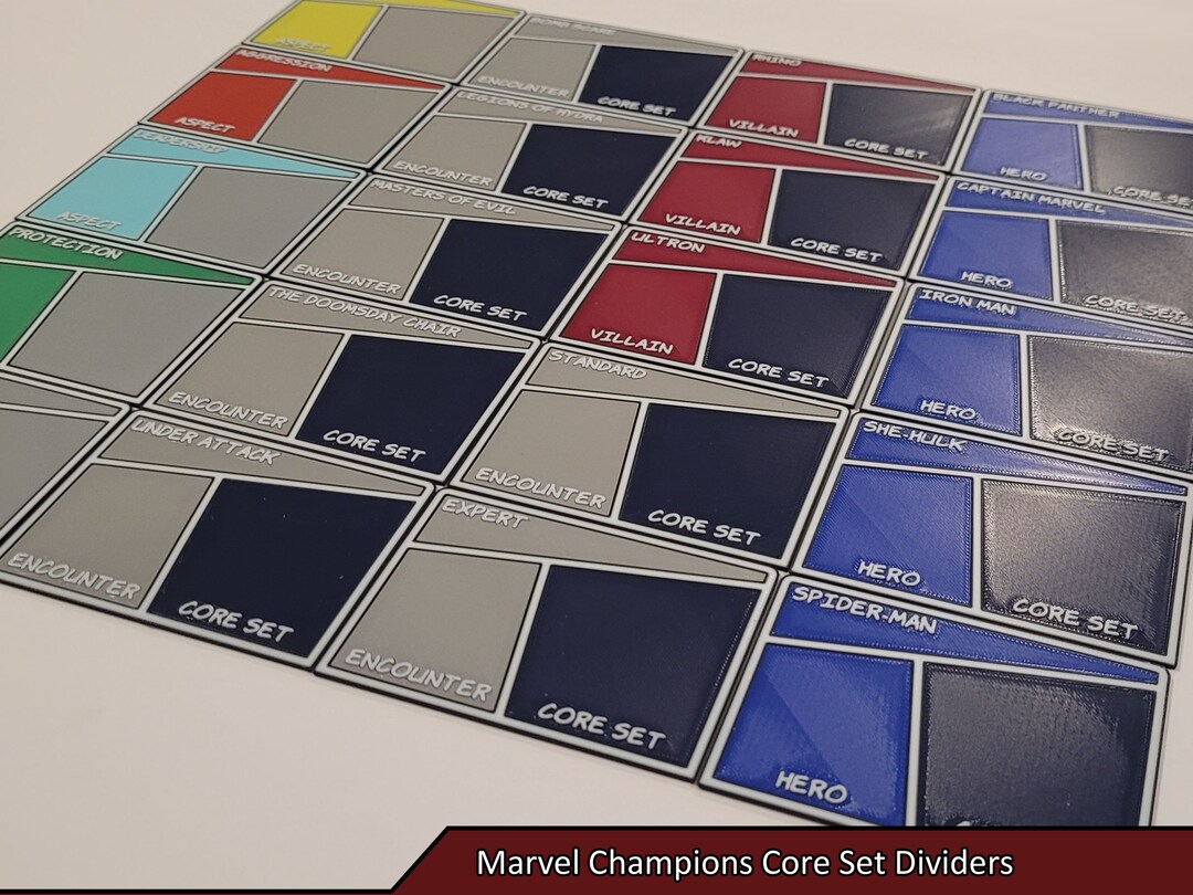 Marvel Champions Core Set Base Game Dividers | Marvel Champions the ...