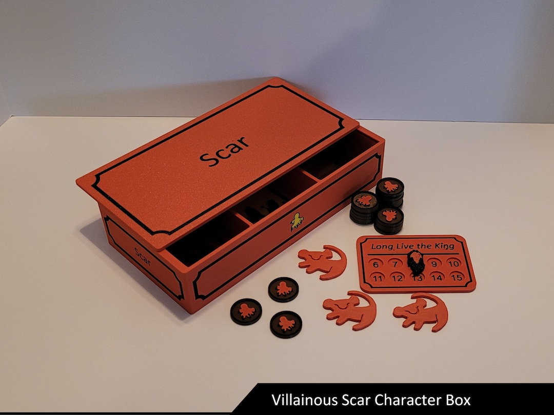 Scar Character Box | Villainous Board Game - Etsy